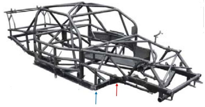 Frame & Cage Assembly, w/powder coated - Chassie